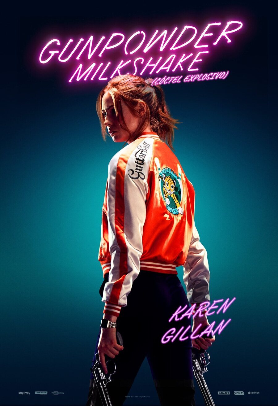 Sam - Cartel de Gunpowder Milkshake (Cóctel explosivo) (2021) - eCartelera